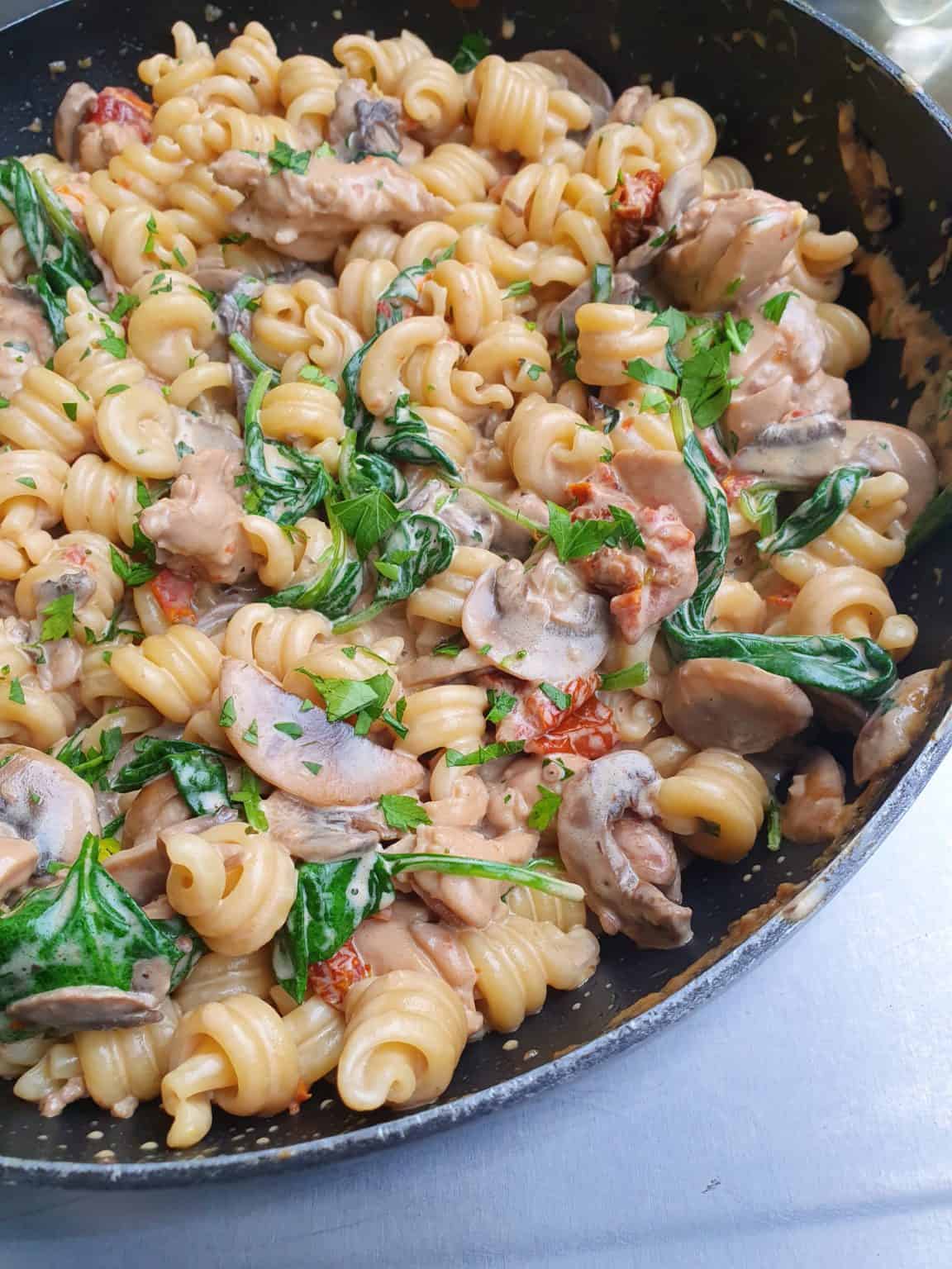 Vegetarisk pasta med soyafärs - Matinspo.se