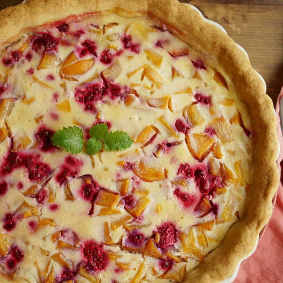 Persiko- och hallonpaj - Matinspo.se