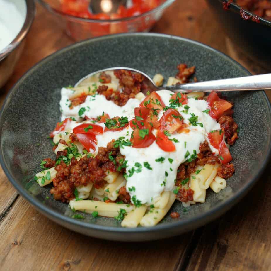 Turkisk pasta - turkisk inspirerad pasta - Matinspo.se